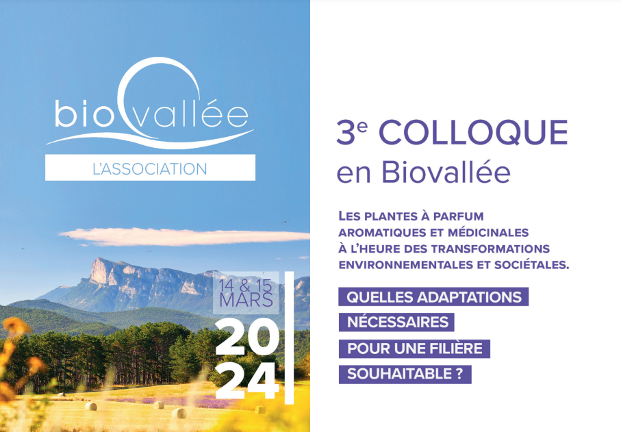 Colloque Plantes à Parfum aromatiques et médicinales en Biovallée